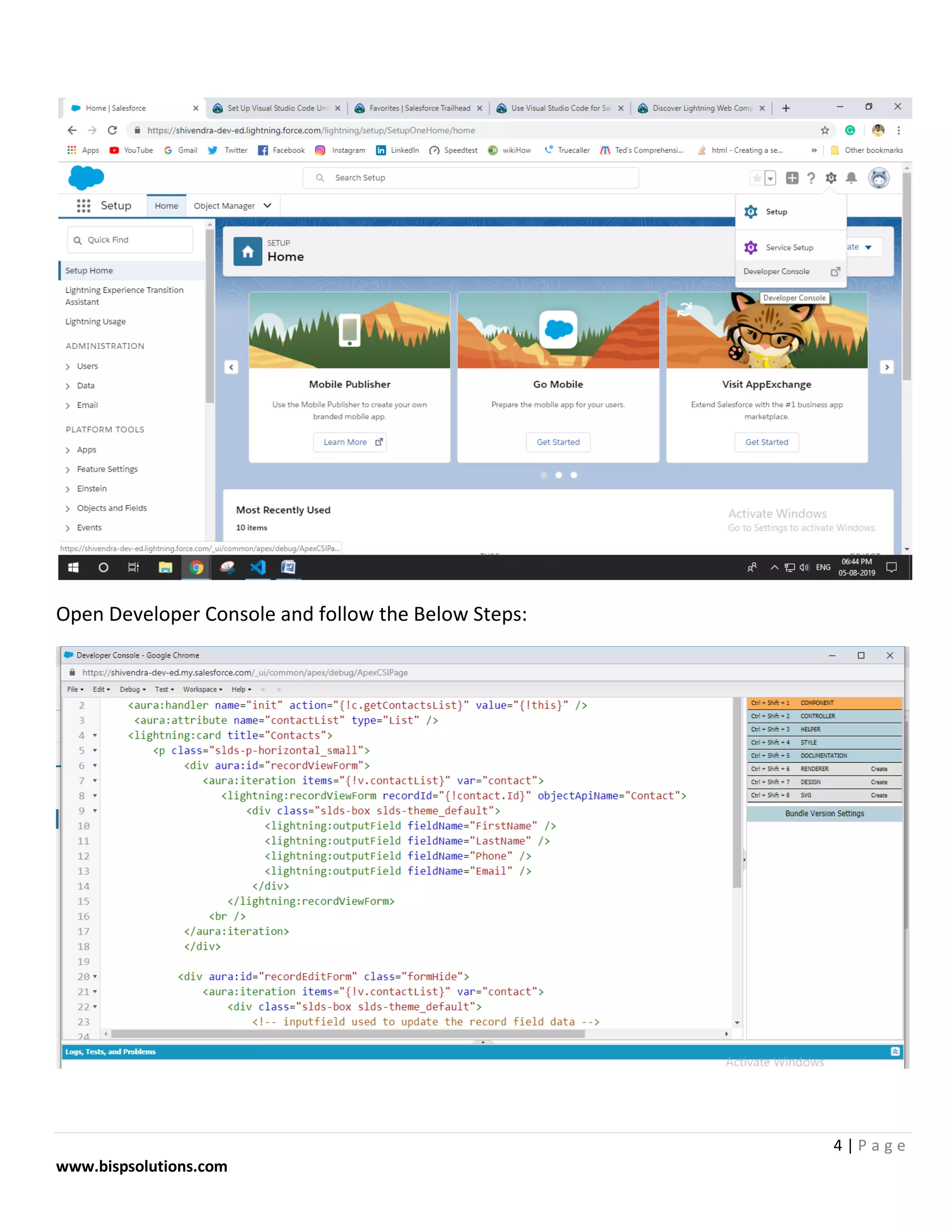 Display contact using aura and Ligtning components (apex and ...