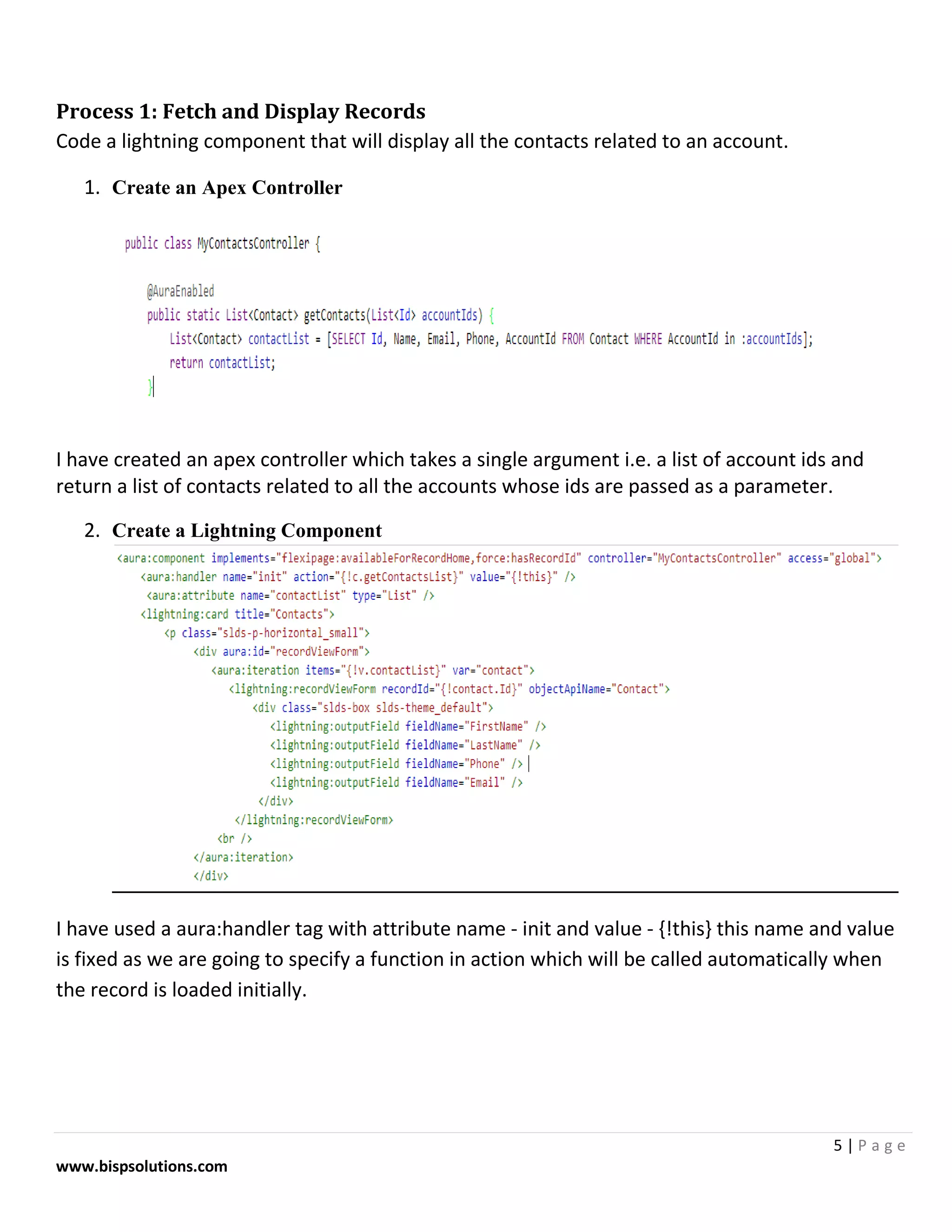Display contact using aura and Ligtning components (apex and visualforce) converted | PDF