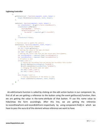 Display contact using aura and Ligtning components (apex and visualforce) converted | PDF