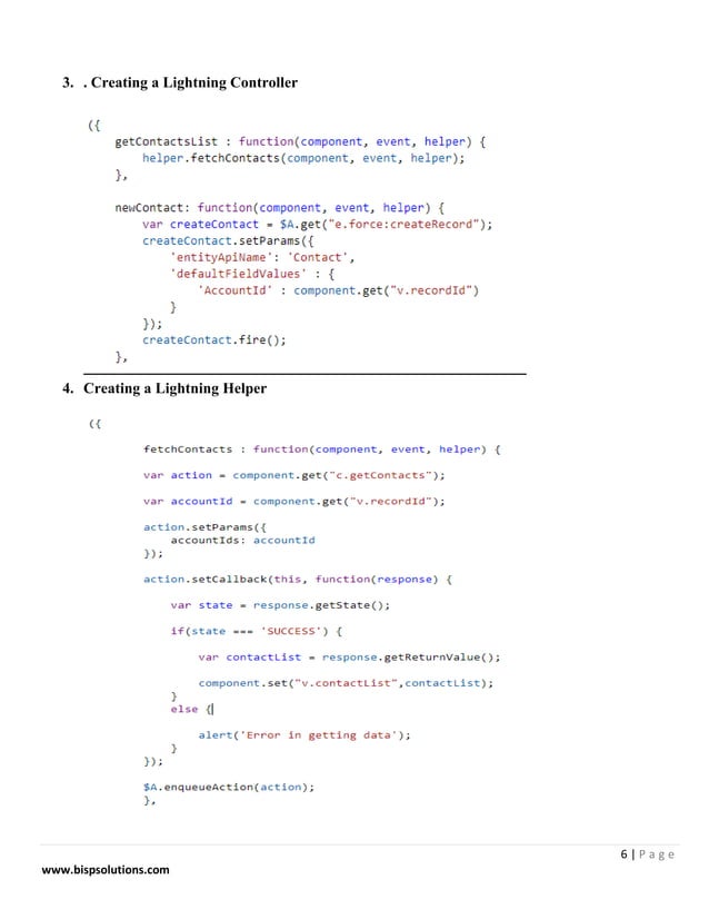 Display contact using aura and Ligtning components (apex and visualforce) converted | PDF
