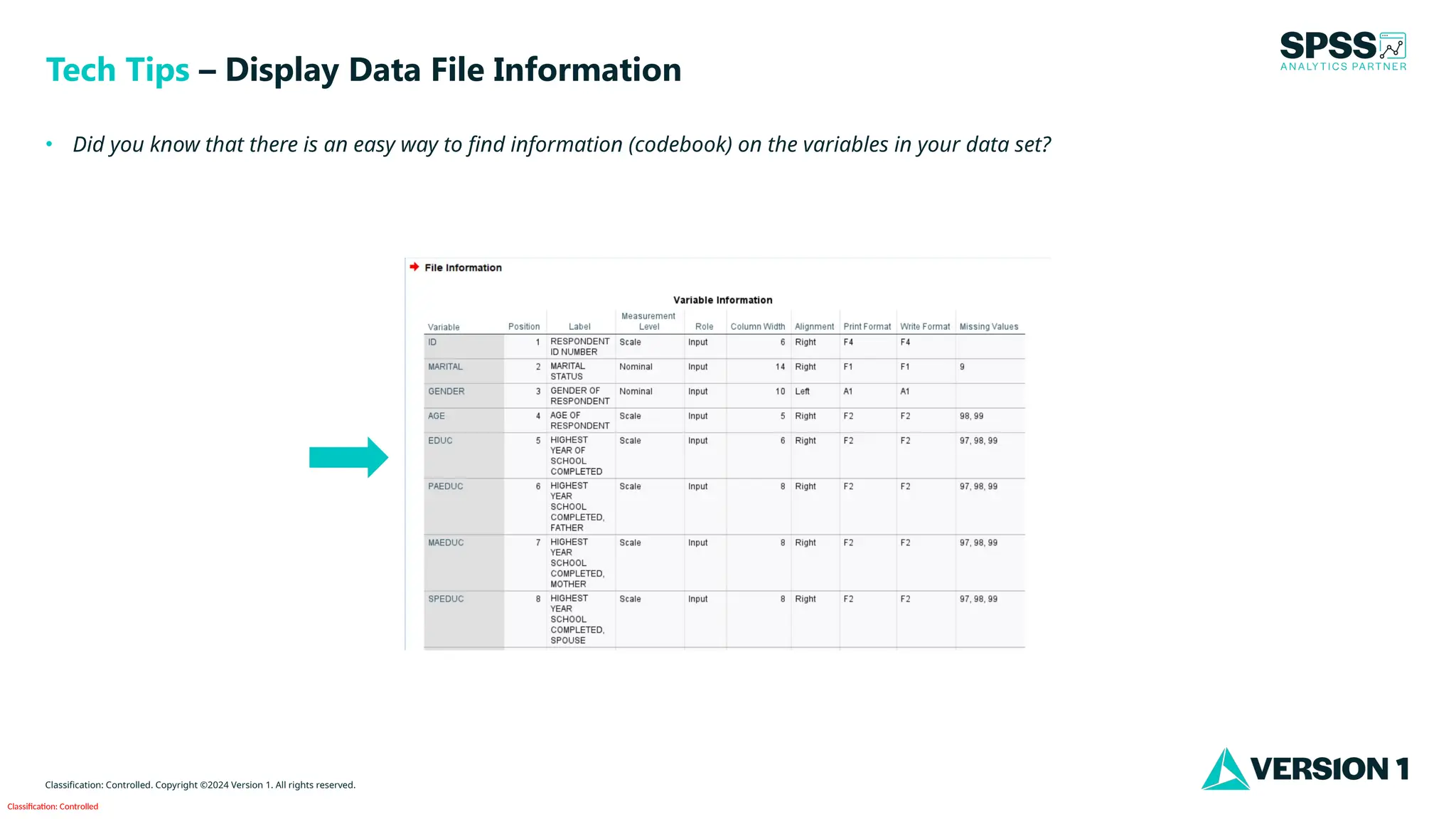 Display Data File Information in IBM SPSS Statistics.pptx