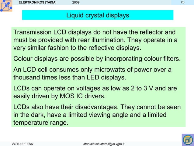 Display devices | PPT | Consumer Electronics | Technology & Computing