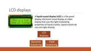 Display devices and data loggers | PPTX