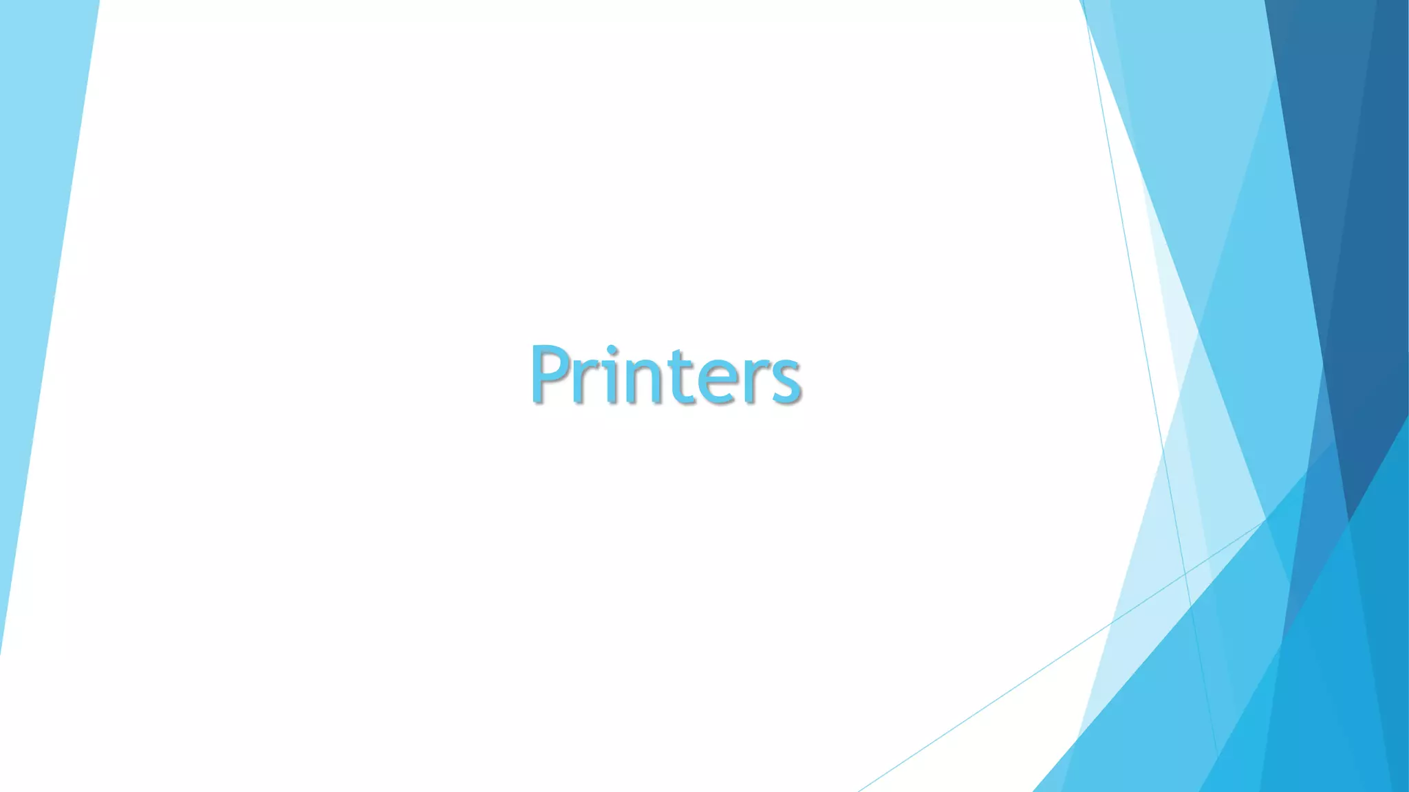 Display devices and printers | PPTX