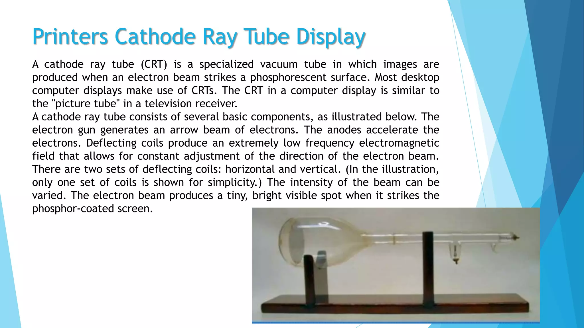Display devices and printers | PPTX