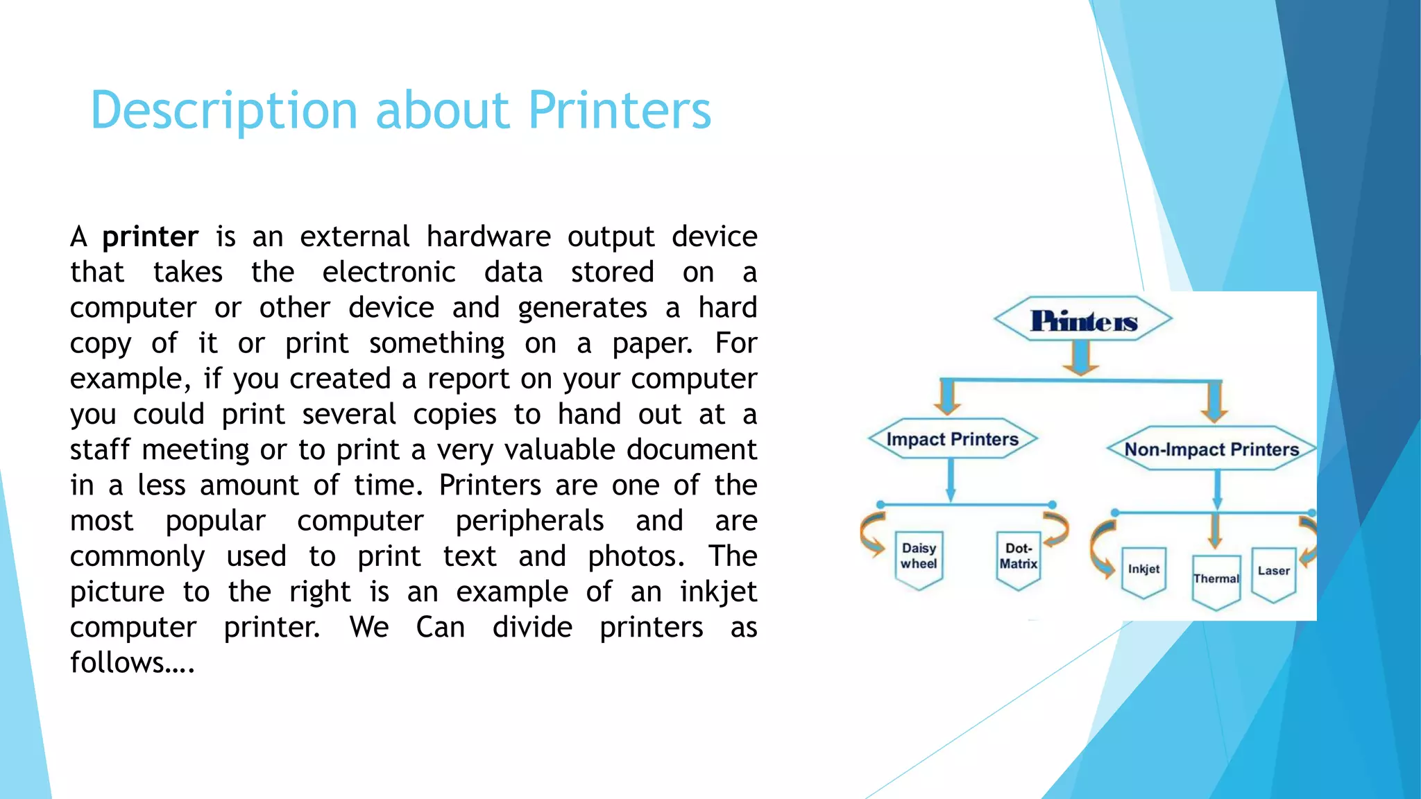 Display devices and printers | PPTX