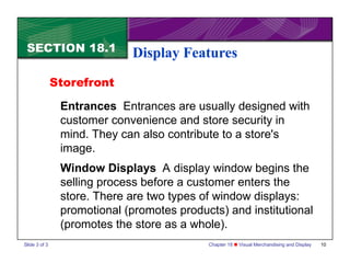 DISPLAY FEATURES - VISUAL MERCHANDISING.ppt