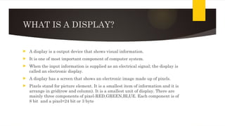 DISPLAY, GRAPHIC CARD AND SMPS in CHS.pptx | Free Download