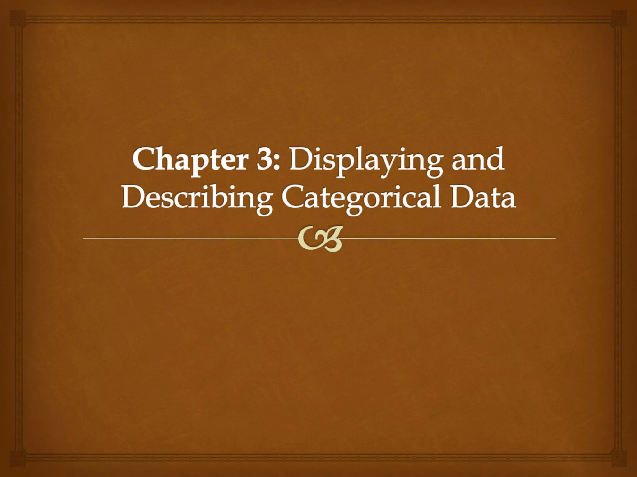 Displaying and describing categorical data | PPT