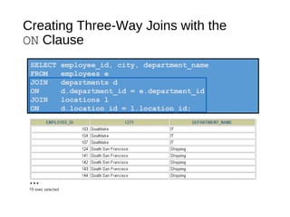 Displaying data from multiple tables | PPT