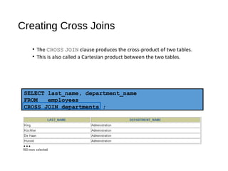 Displaying data from multiple tables | PPT