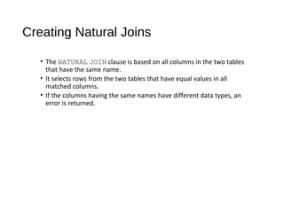 Displaying data from multiple tables | PPT