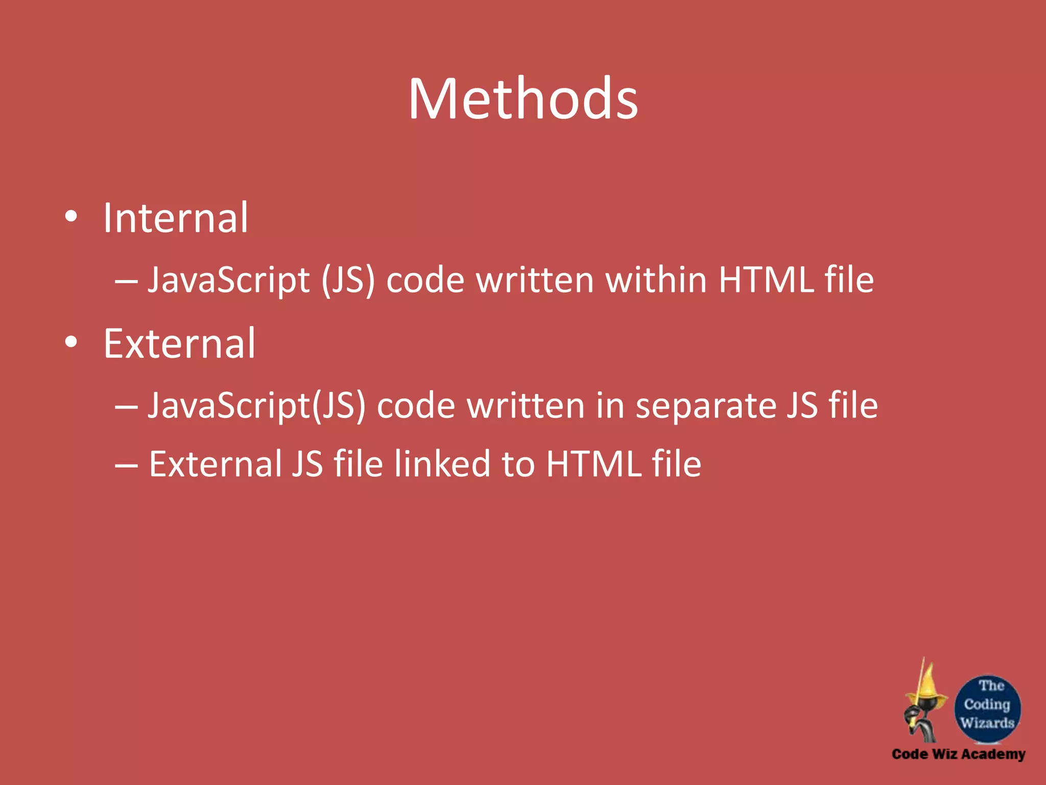 Displaying message on web page in Javascript | PPT Displaying message on web page in Javascript | PPT