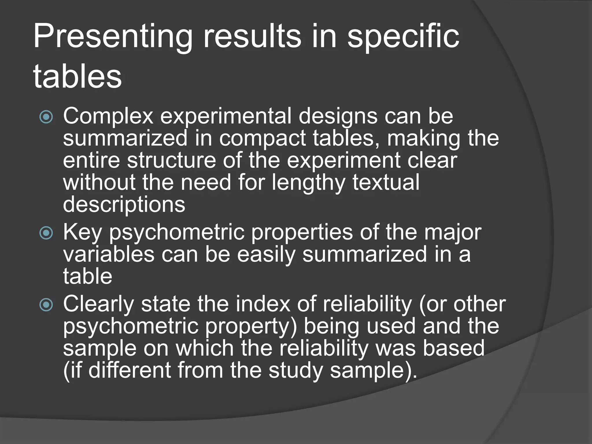 Displaying results APA Style | PPTX