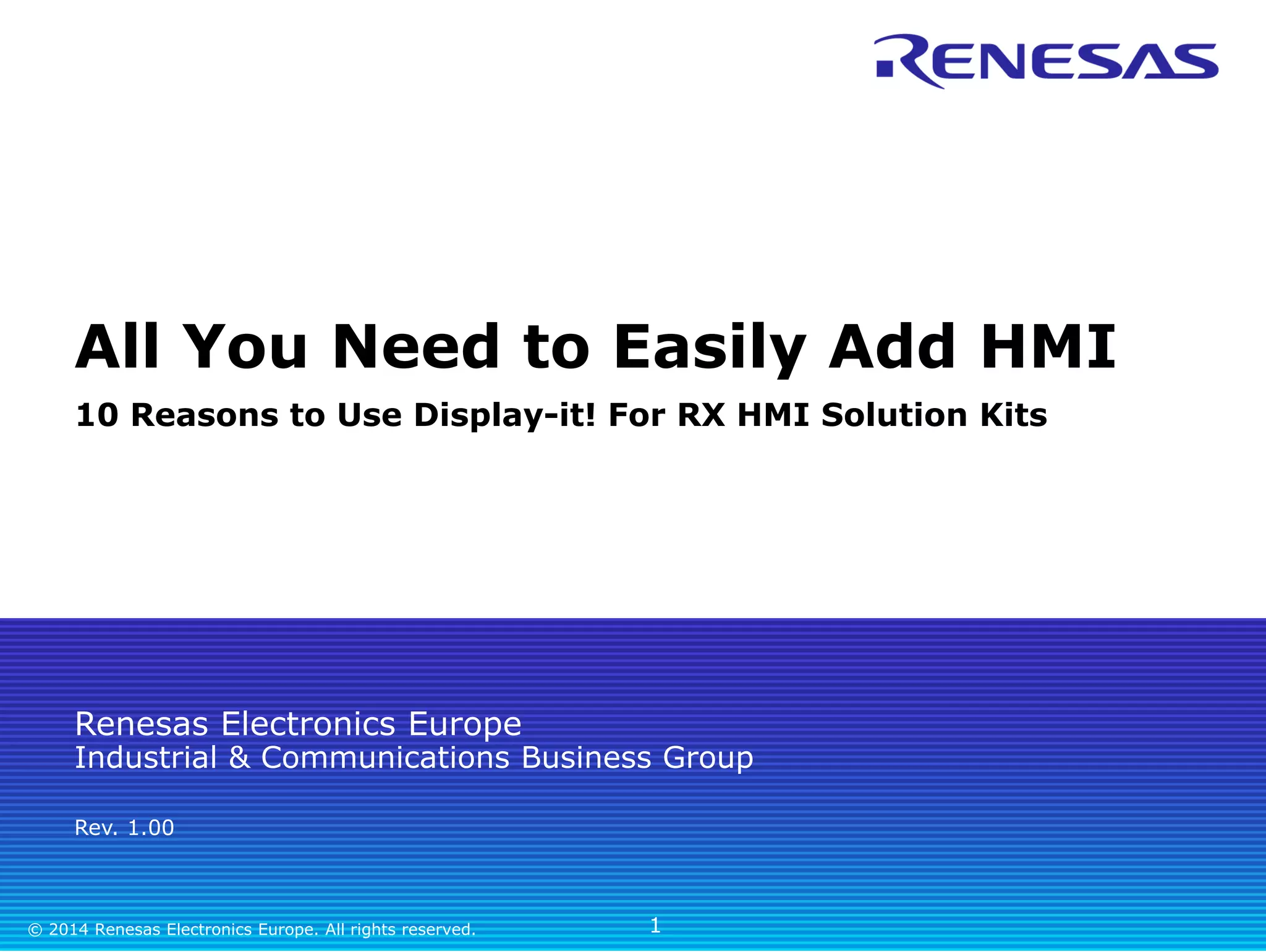 10 Reasons to Use Next-Generation HMI Solution Kits for RX | PDF ...