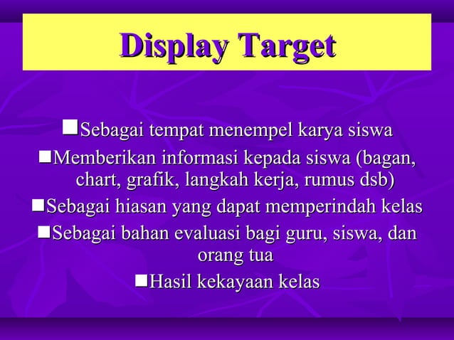 Display kelas | PPT