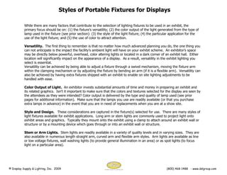 Display Lighting Presentation | PPT