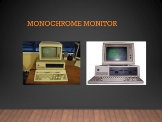 OUTPUT DEVICES: MONITORS (CRT, LCD, LED, PLASMA) | PDF