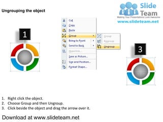 Display pie chart process 4 stages powerpoint presentation slides and ...