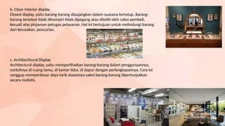 Display Produk dalam strategi marketing visual merchandising | PPT
