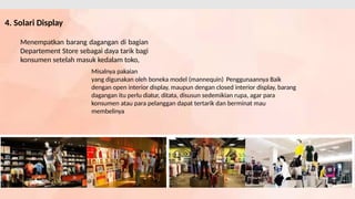 Display Produk dalam strategi marketing visual merchandising | PPT
