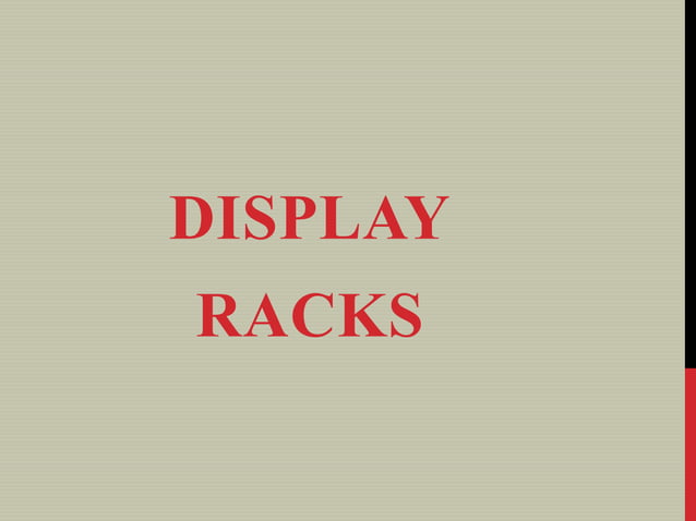 Display racks | PPT