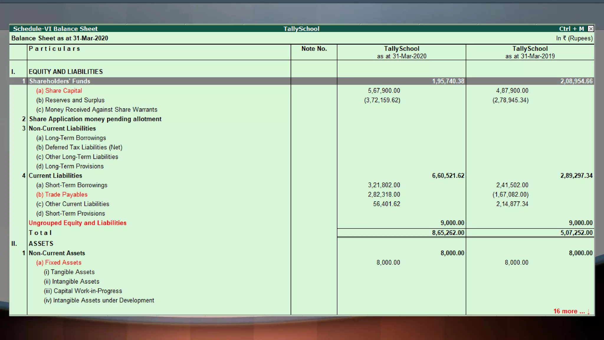 Display reports in tally | PPTX
