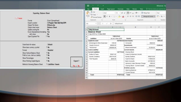 Display reports in tally | PPTX