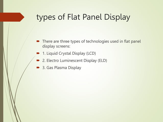 Display_Screens_ types of display screen | PPTX | Laptops | Computing