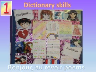 Displays for learning in MFL | PPTX | Educational Assessment | Education