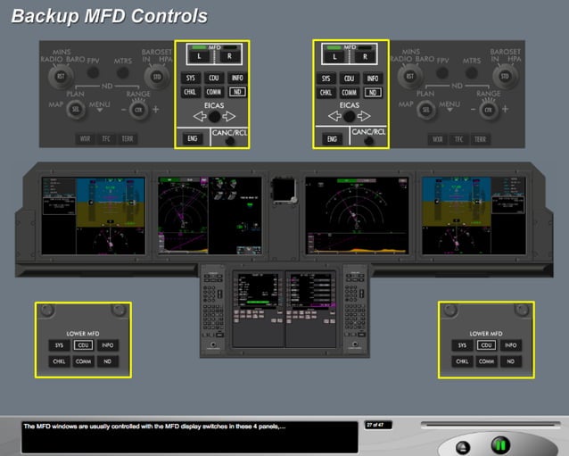 B787 Displays - PFD & EICAS