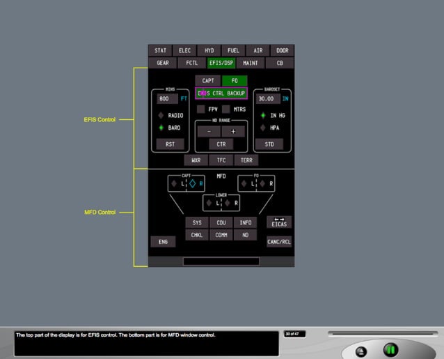 B787 Displays - PFD & EICAS