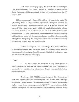 Di splay systems | DOC | Consumer Electronics | Technology & Computing