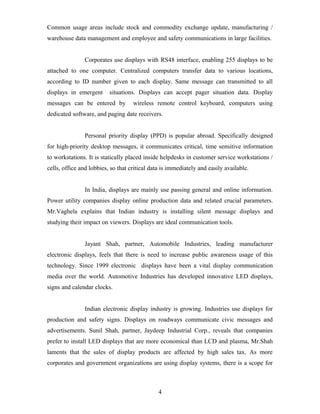 Di splay systems | DOC | Consumer Electronics | Technology & Computing