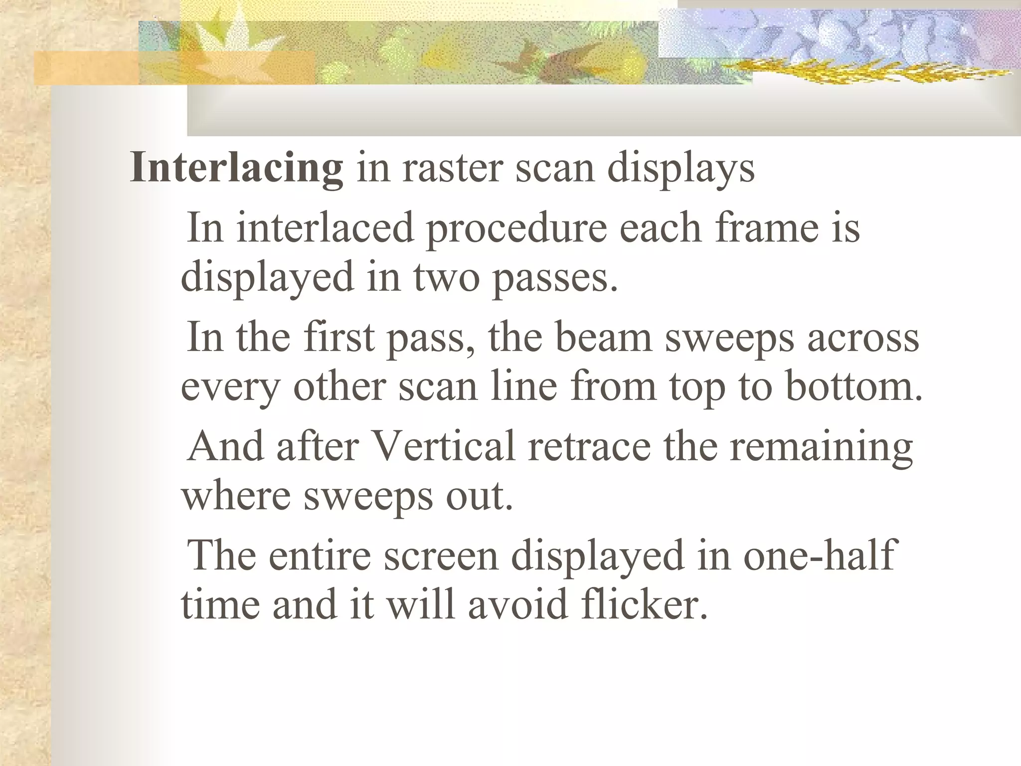 Display techniques | PPT