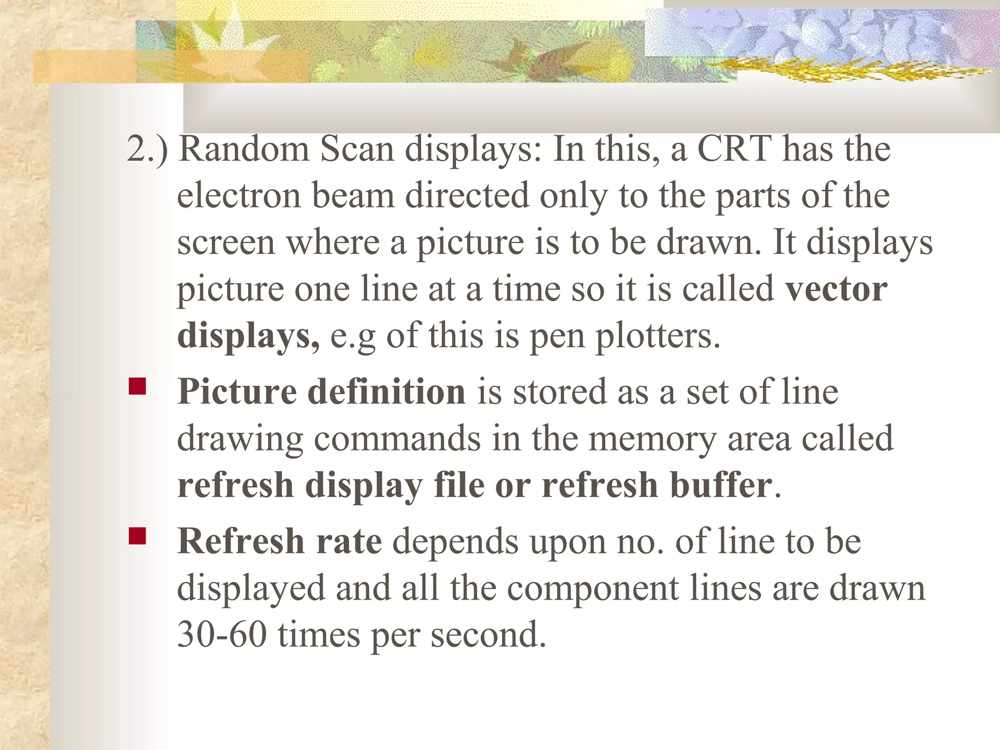 Display techniques | PPT