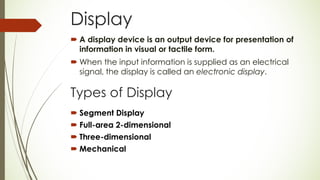 Display technologies | PPTX