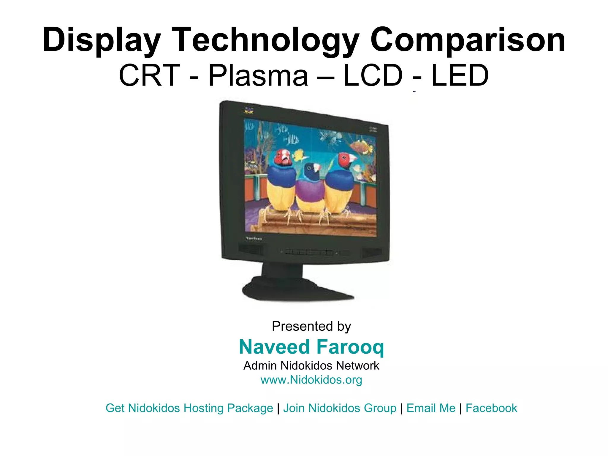 Display Technology Comparison | PPS | Technology & Computing