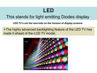 Display Technology Comparison | PPS | Technology & Computing