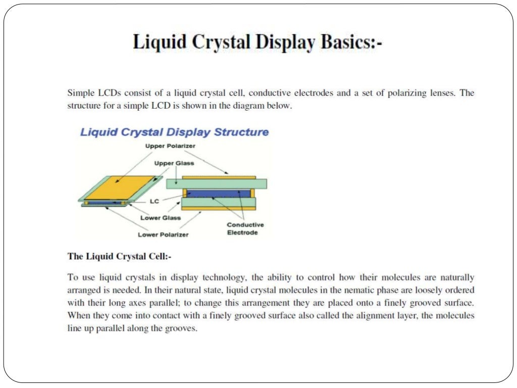 Display technology (LCD) BASICS