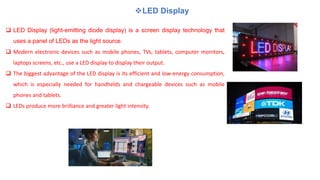 Display tech ppt | PPT