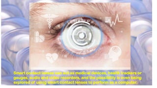 Disposable contact-lens - Project Data base | PPT