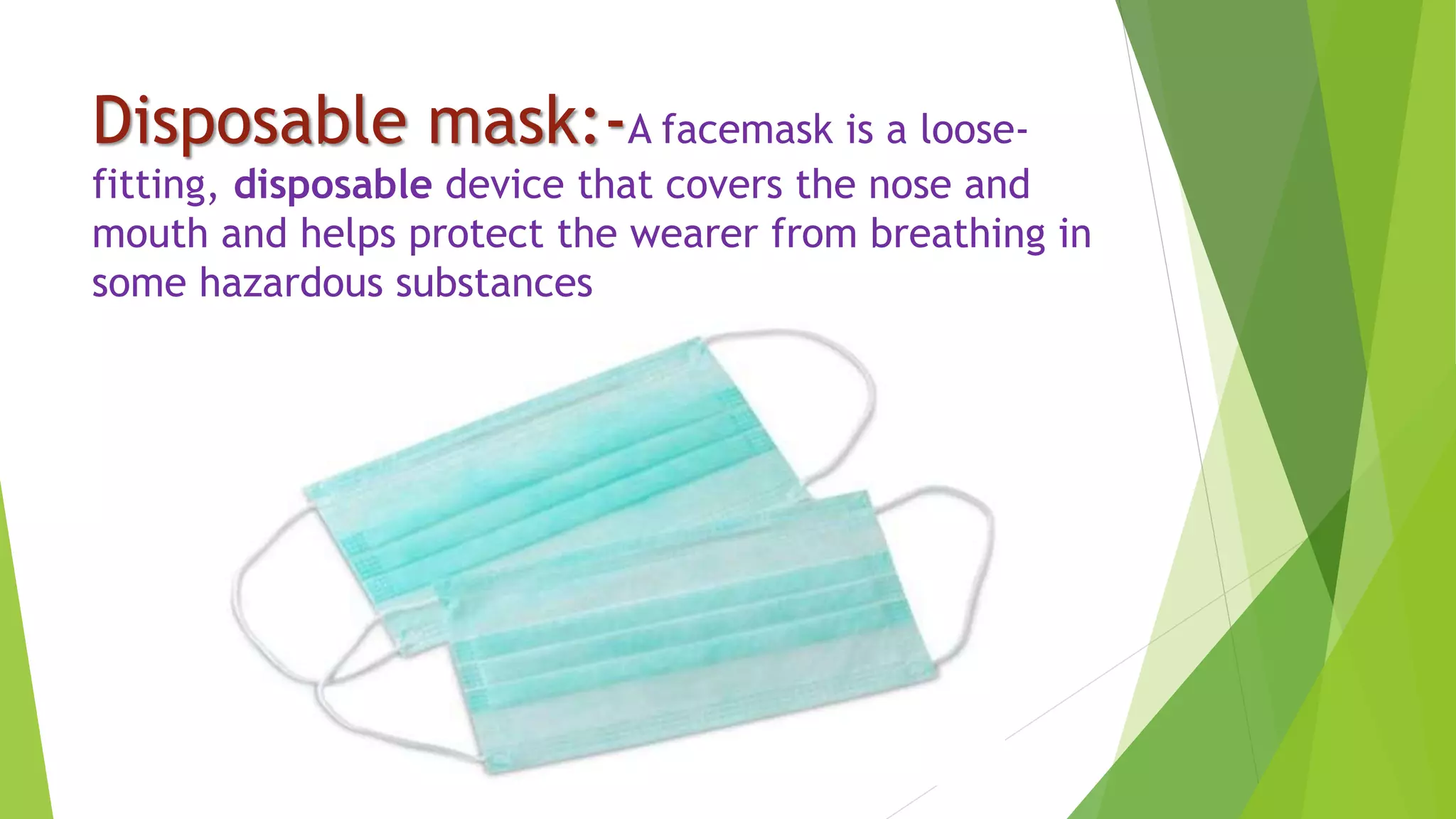 Disposable garments | PPTX