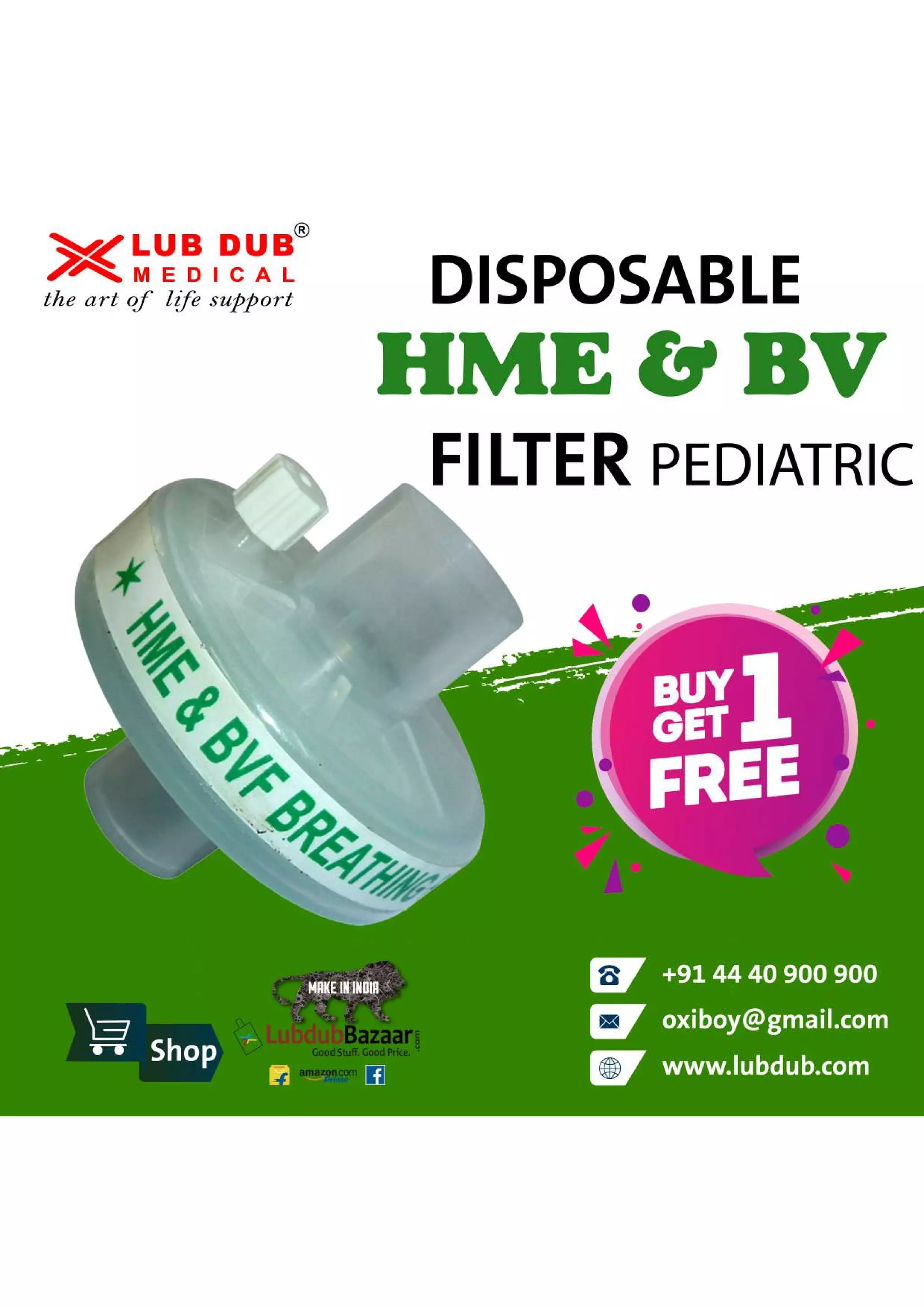 Disposable HME and BV Filter Pediatric | PDF