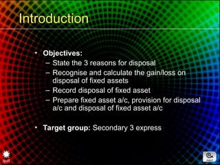 DISPOSALof non current asset for igcse.ppt