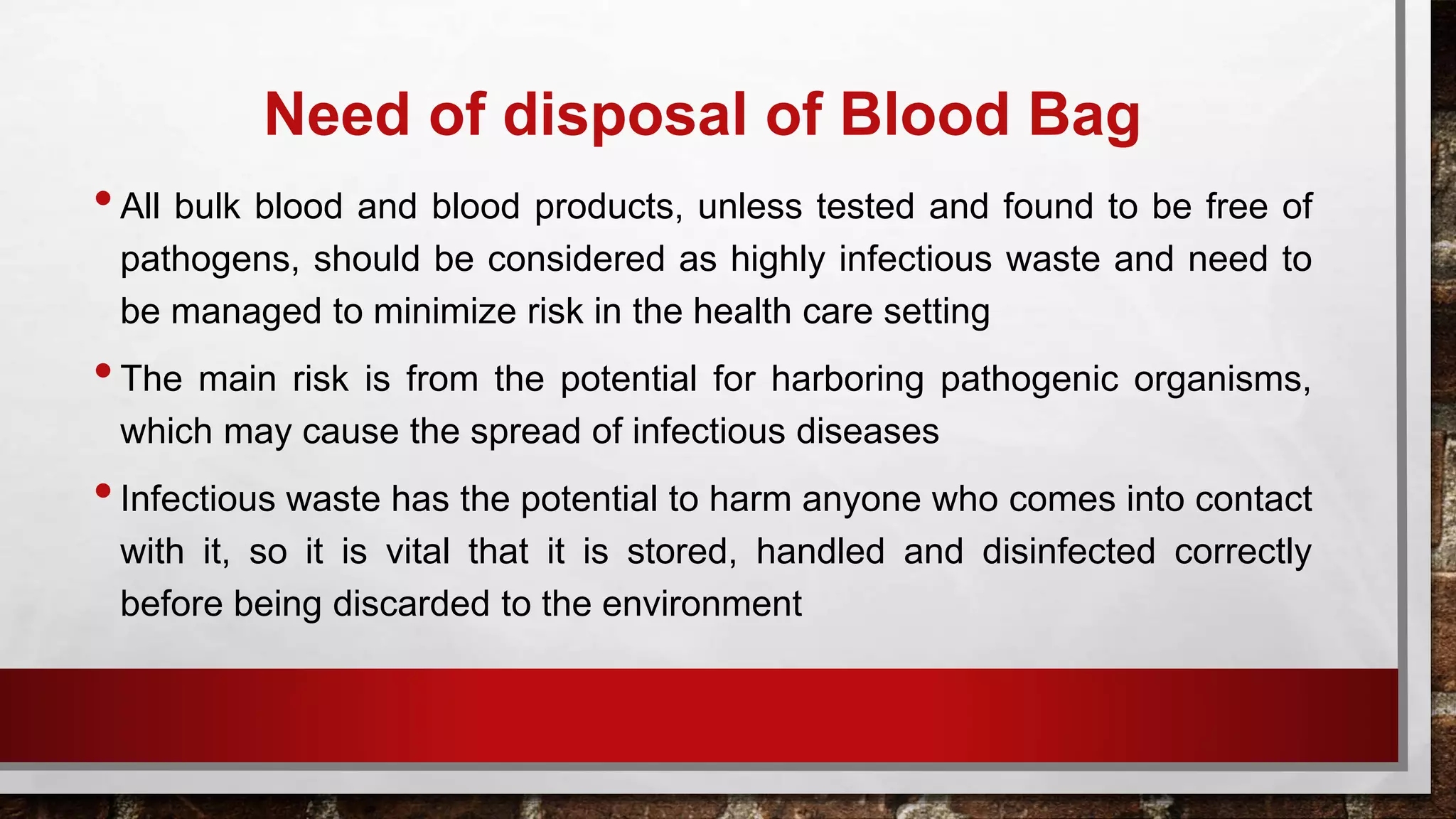 Disposal of Blood Bags_Dr Ruchi Kushwaha.pptx