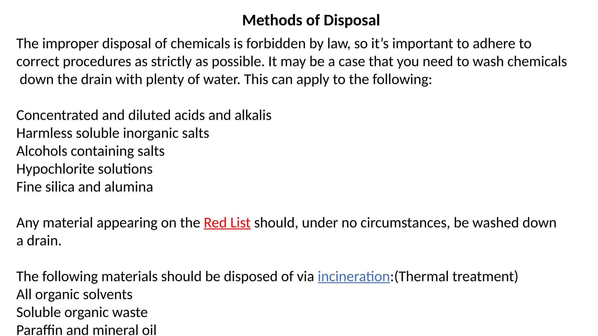 The importance of disposal of chemicals .pptx