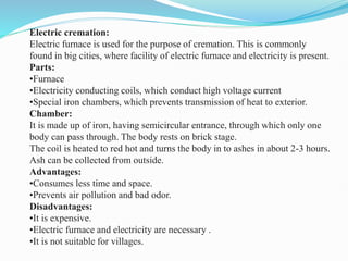 DISPOSAL OF DEAD BODY METHODS. ENVIRONMENT pptx | PPTX