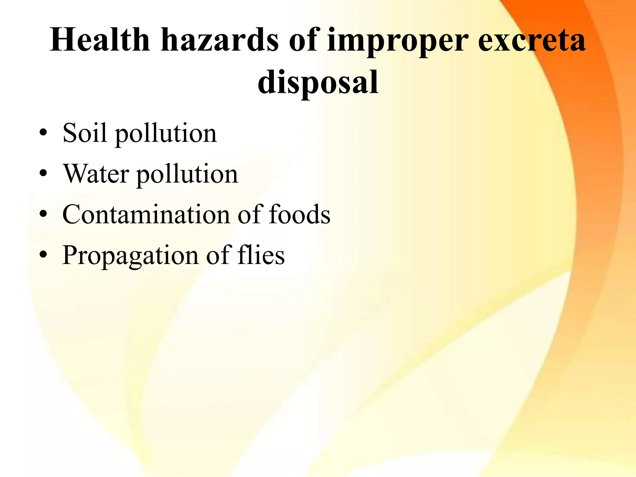 Disposal of excreta | PPTX