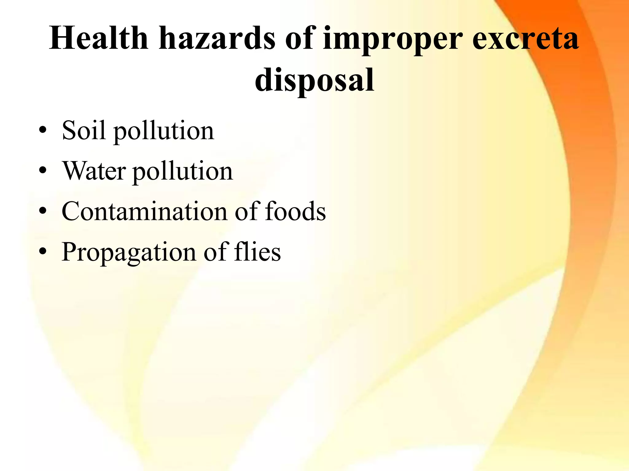 Disposal of excreta | PPTX